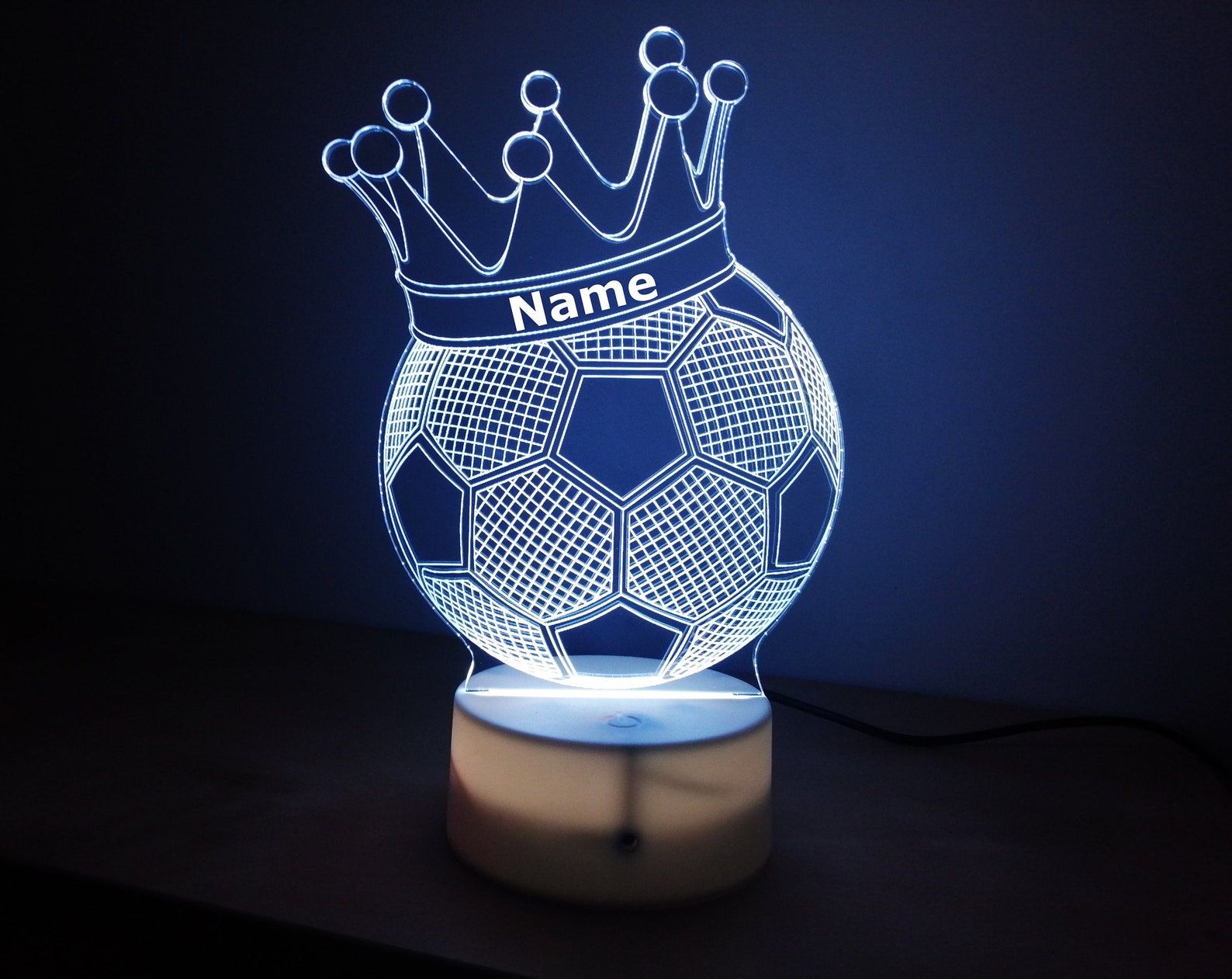 Personalised Football Night Light Children's Light - Etsy UK