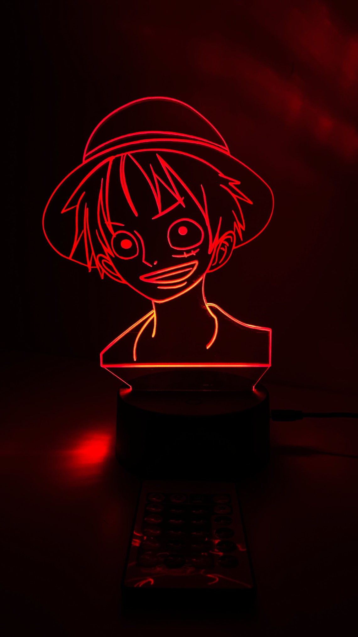 Personalised One Piece Anime Light L Night Light | Luffy | Anime Gift ...