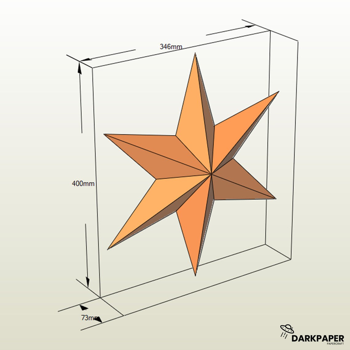 Star Template, Star Papercraft, Papercraft Christmas, Christmas Star ...