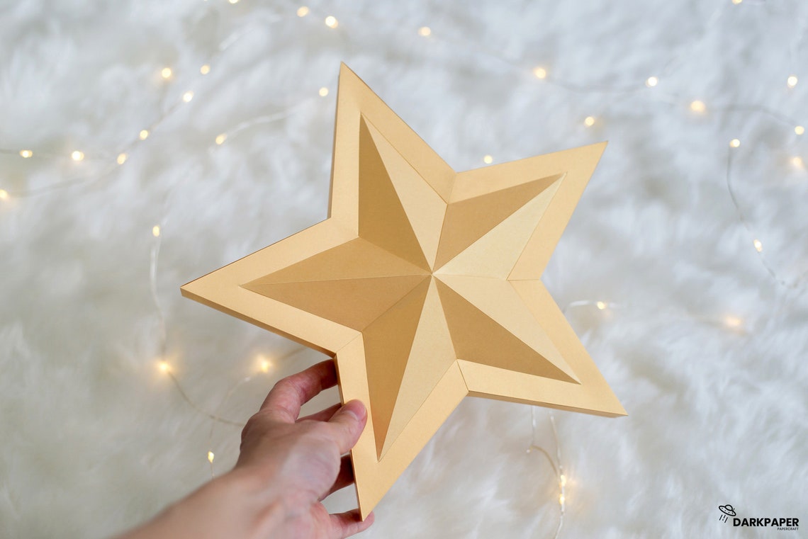 Star Template Star Papercraft Papercraft Christmas | Etsy