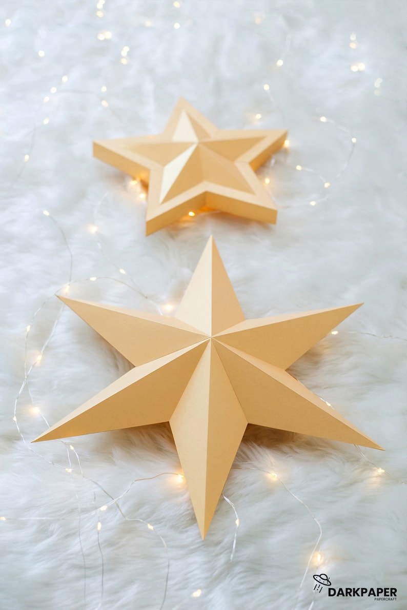 Papercraft Star Pack Star Template Pack Papercraft - Etsy