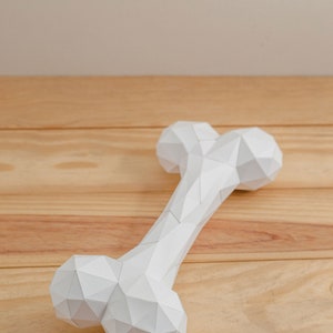 Bone Papercraft Template, DIY Papercraft Bone, Low Poly, DIY Home Decor ...