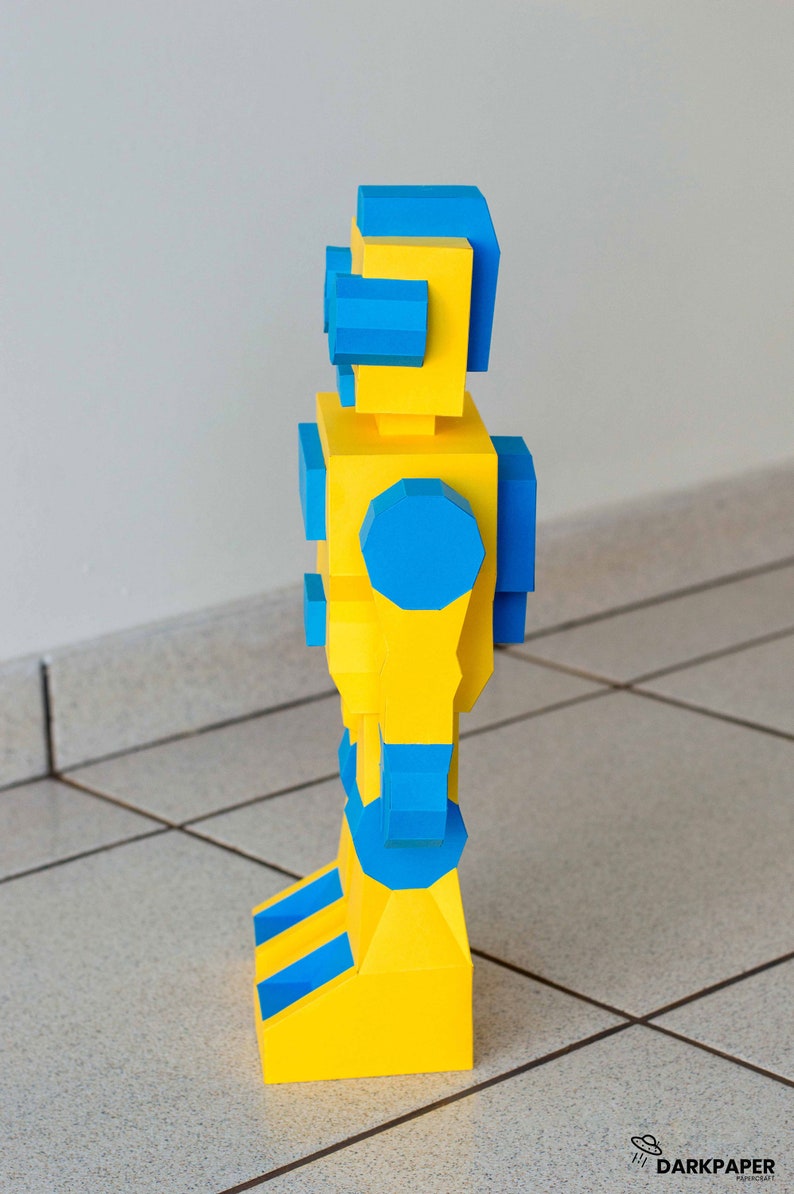 Vintage Robot Papercraft Template, DIY Papercraft, Low Poly, DIY Robot ...