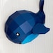 Papercraft Whale, Whale Wall Decor, Origami Whale, Papercraft for Kids ...
