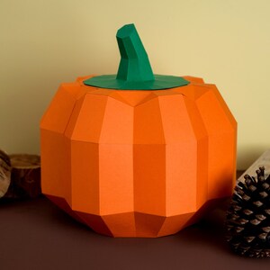 Papercraft Pumpkin, Autumn Decor, Helloween, Papercraft Templates ...