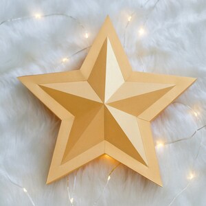 Star Template, Star Papercraft, Papercraft Christmas, Christmas Star ...