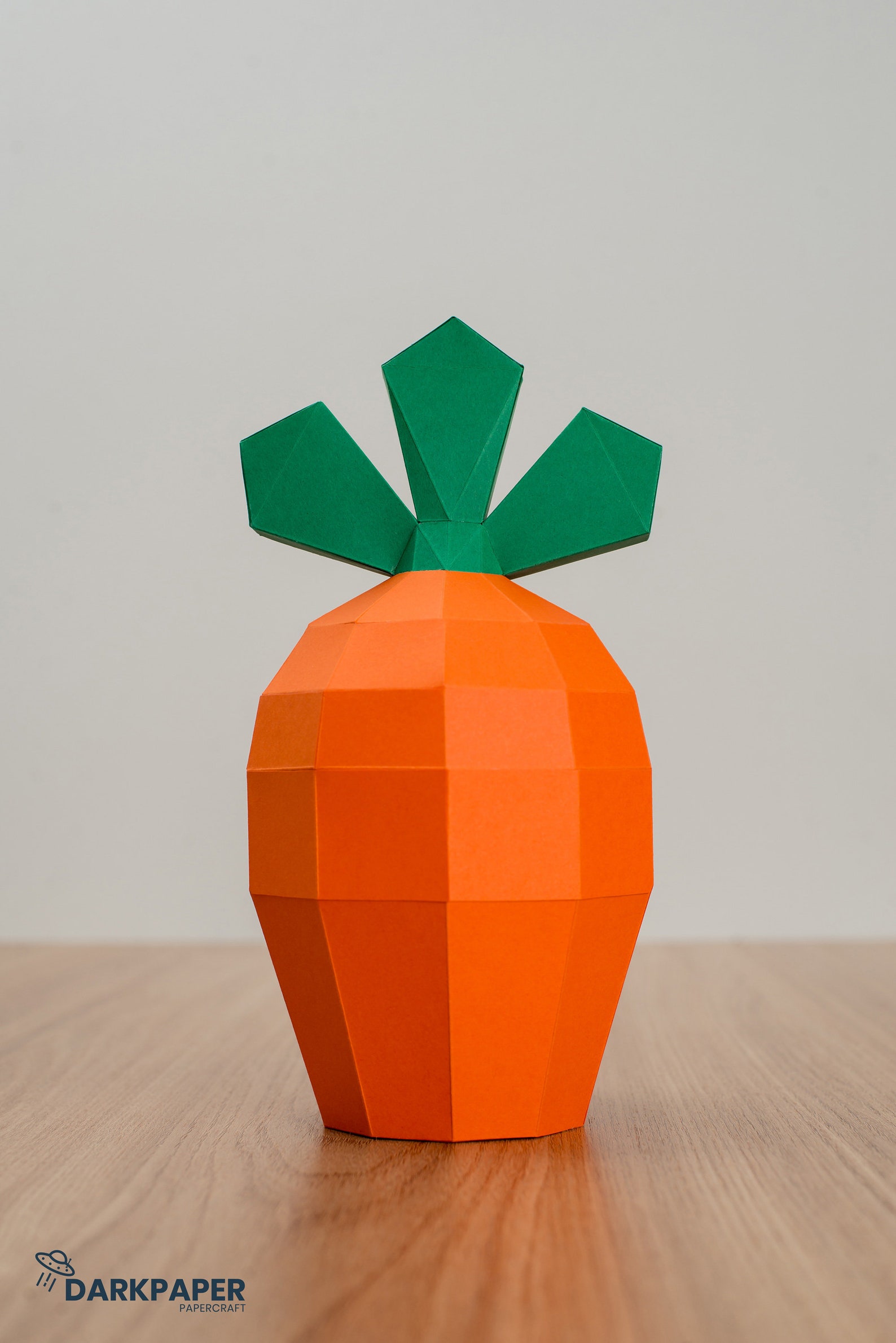 Carrot Gift Box Low Poly Carrot Easter Papercraft Carrot - Etsy