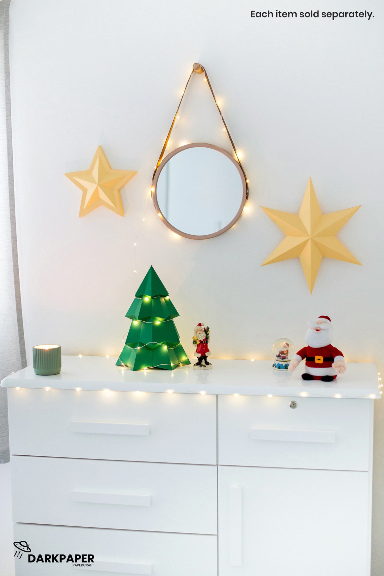 Star Template Star Papercraft Papercraft Christmas | Etsy