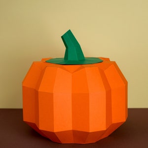 Papercraft Pumpkin, Autumn Decor, Helloween, Papercraft Templates ...