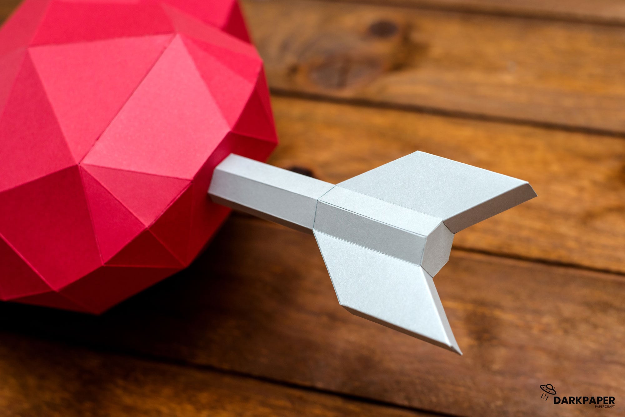 Papercraft Heart With Arrow, Papercraft Heart, Papercraft Heart Arrow ...