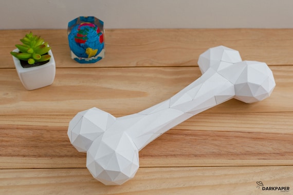 Bone Papercraft Template DIY Papercraft Bone Low Poly DIY | Etsy Canada