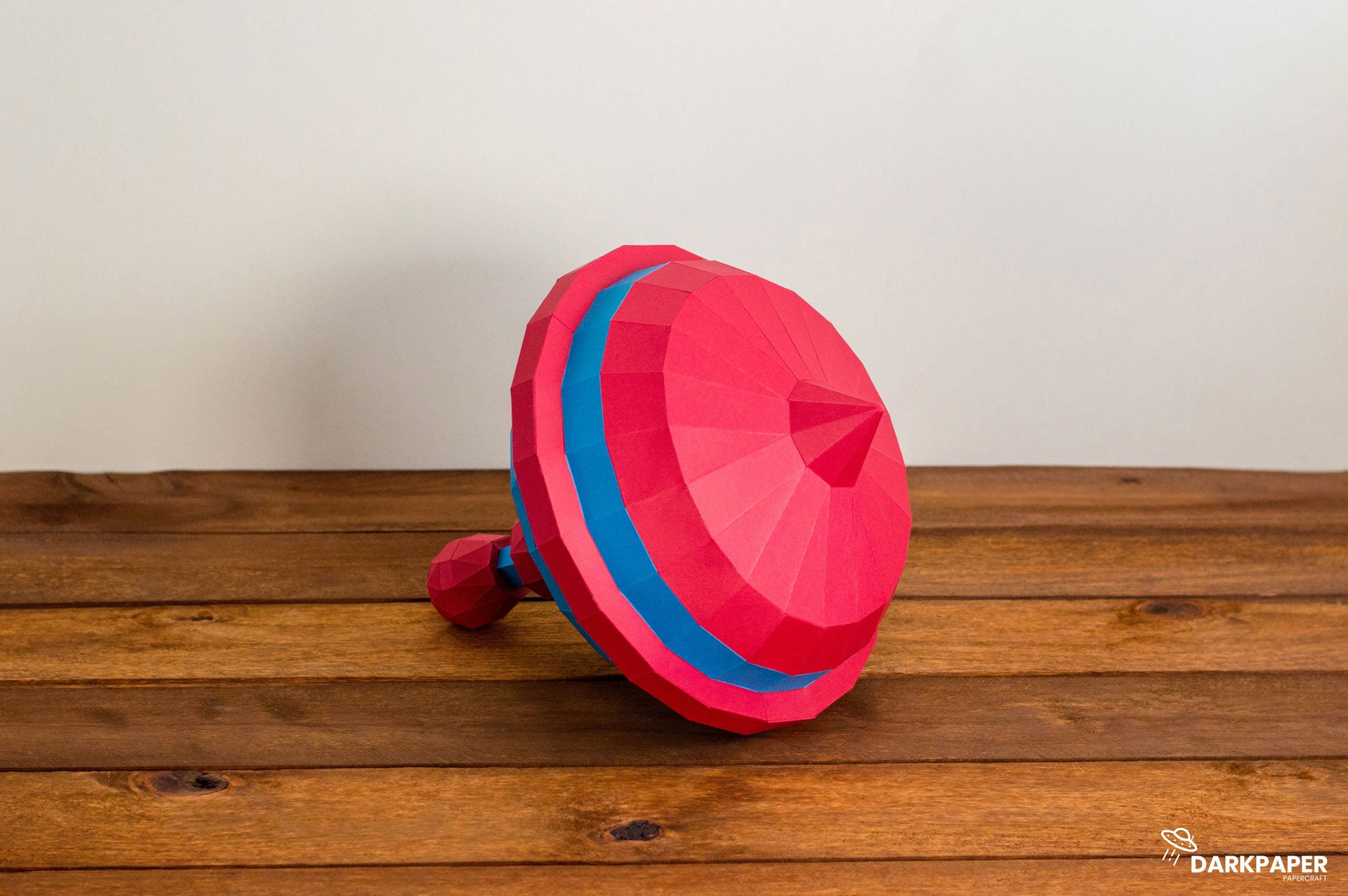 Vintage Spinning Top Papercraft Template DIY Papercraft Low - Etsy