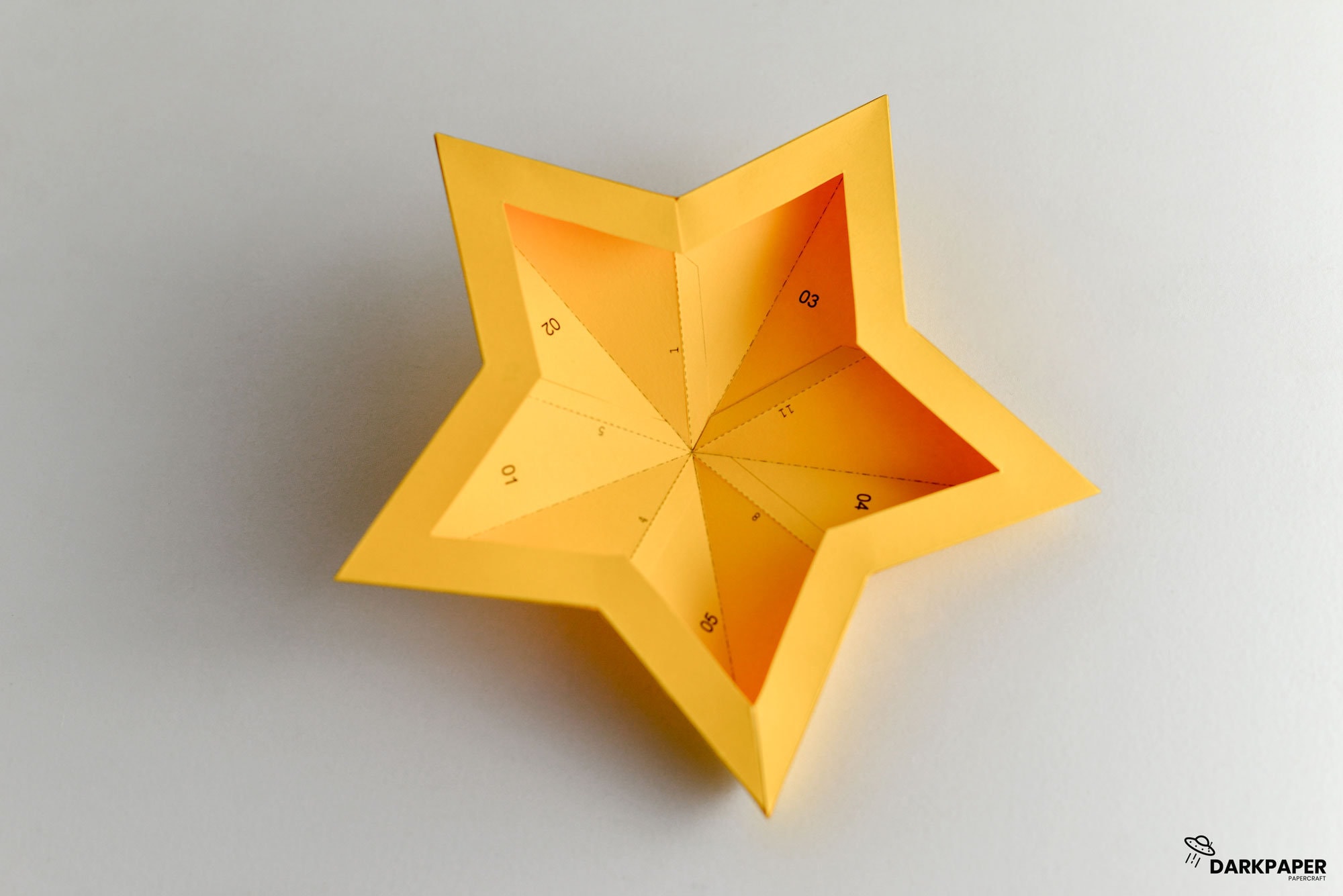 Star Template, Star Papercraft, Low Poly, DIY Star, Printable Template ...