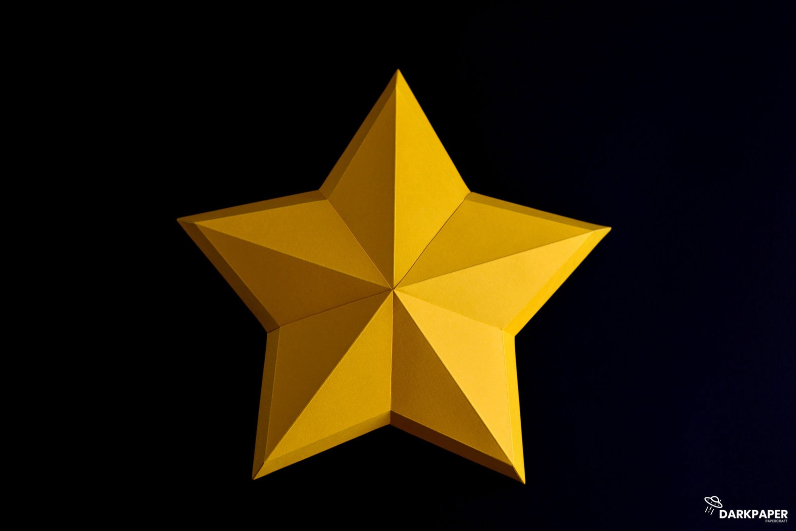 Star Template Star Papercraft Low Poly DIY Star Printable | Etsy