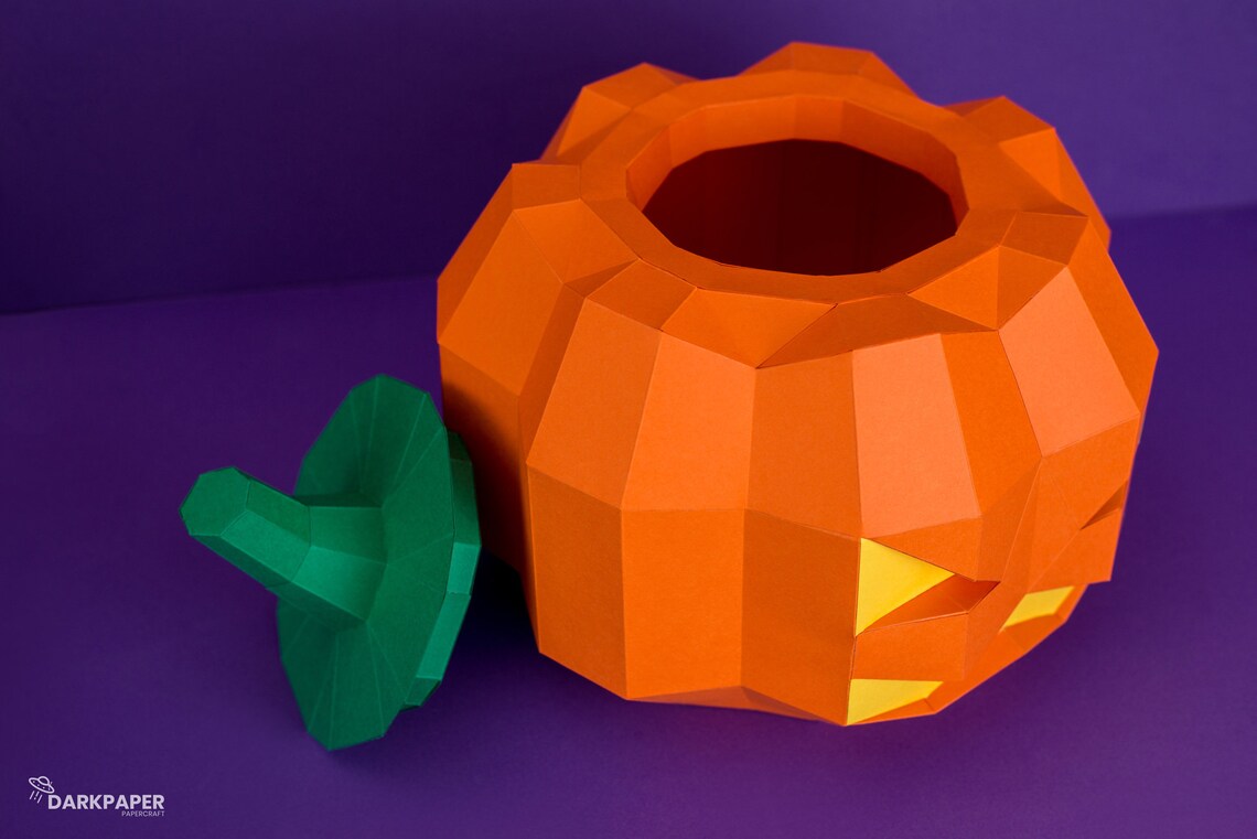 Papercraft Pumpkin, Pumpkin Box, Helloween Decor, Helloween, Papercraft ...