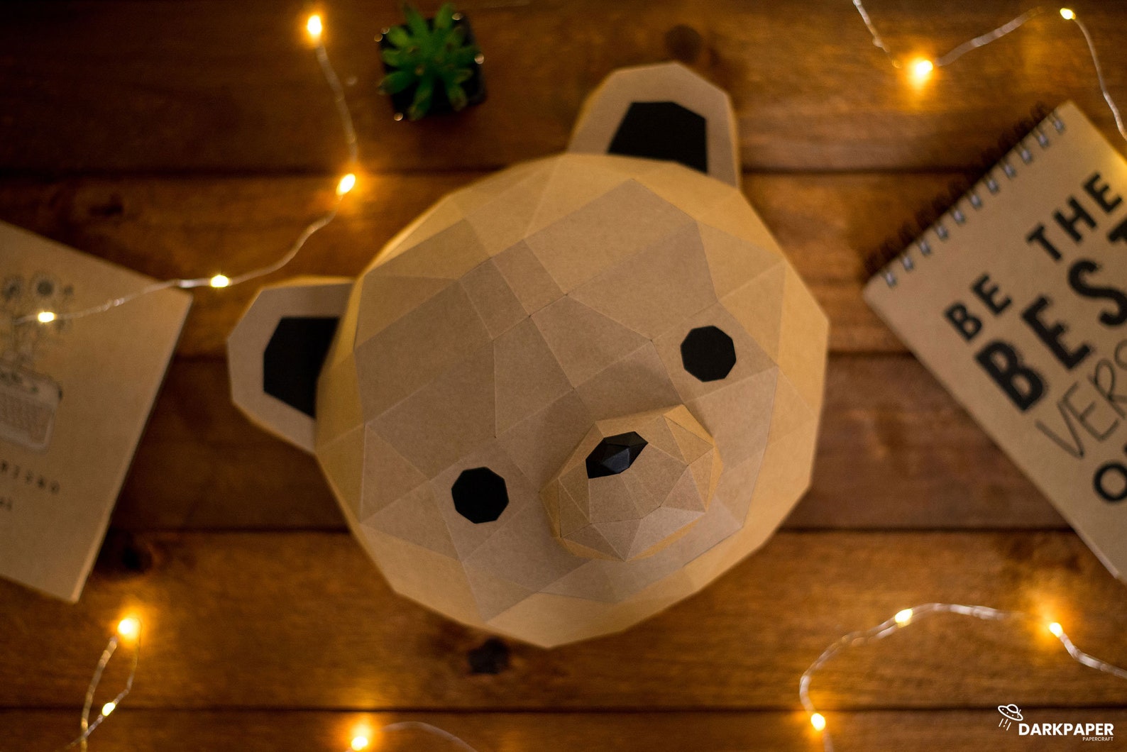Papercraft Bear Head Cartoon Bear Head Template Bear Head - Etsy