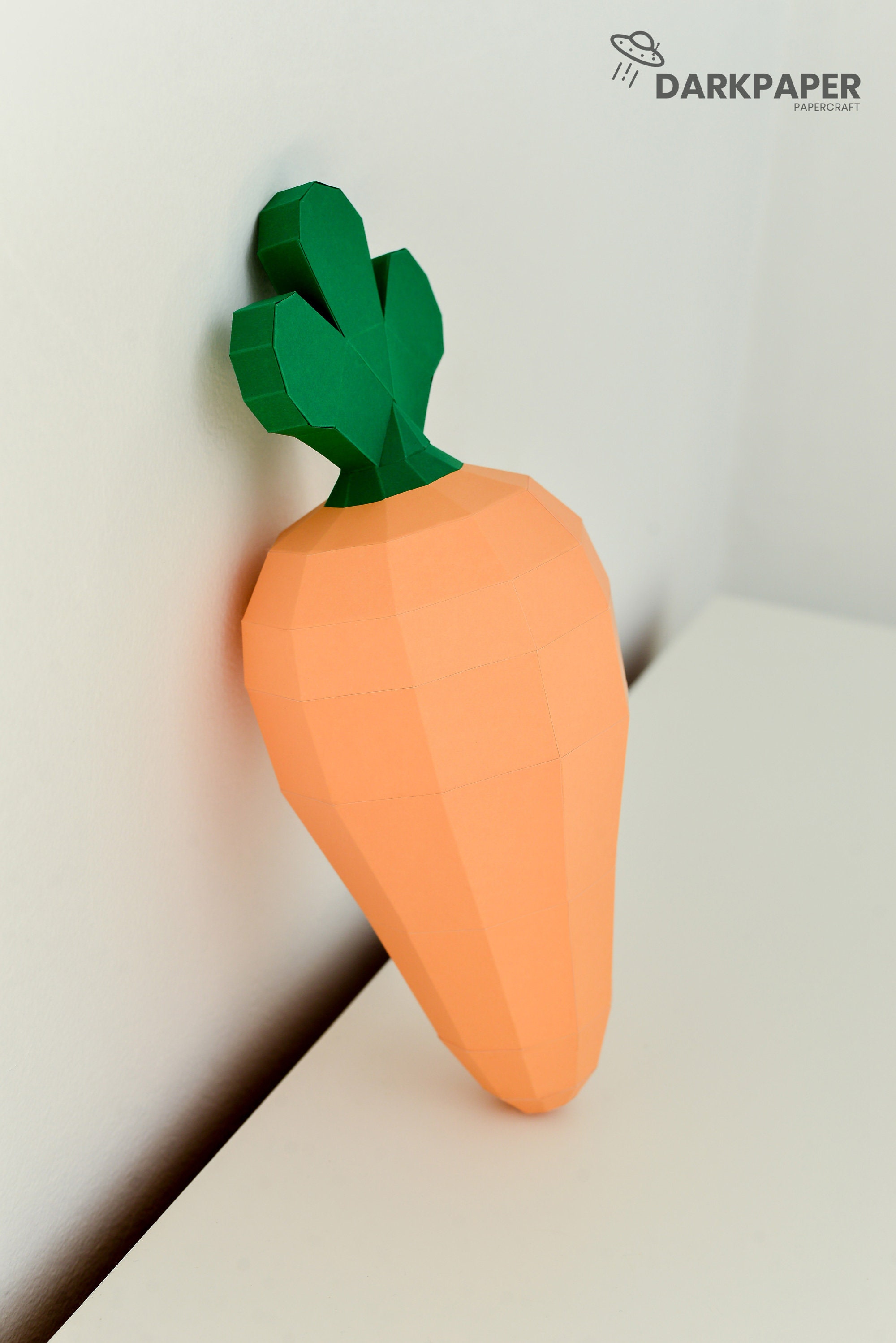 Carrot Bunny Low Poly Carrot Easter Papercraft Papercraft - Etsy
