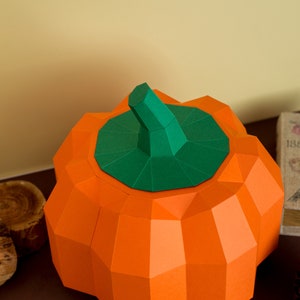 Papercraft Pumpkin, Autumn Decor, Helloween, Papercraft Templates ...
