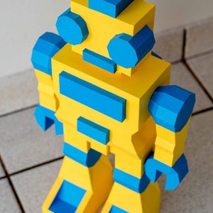 Vintage Robot Papercraft Template, DIY Papercraft, Low Poly, DIY Robot ...