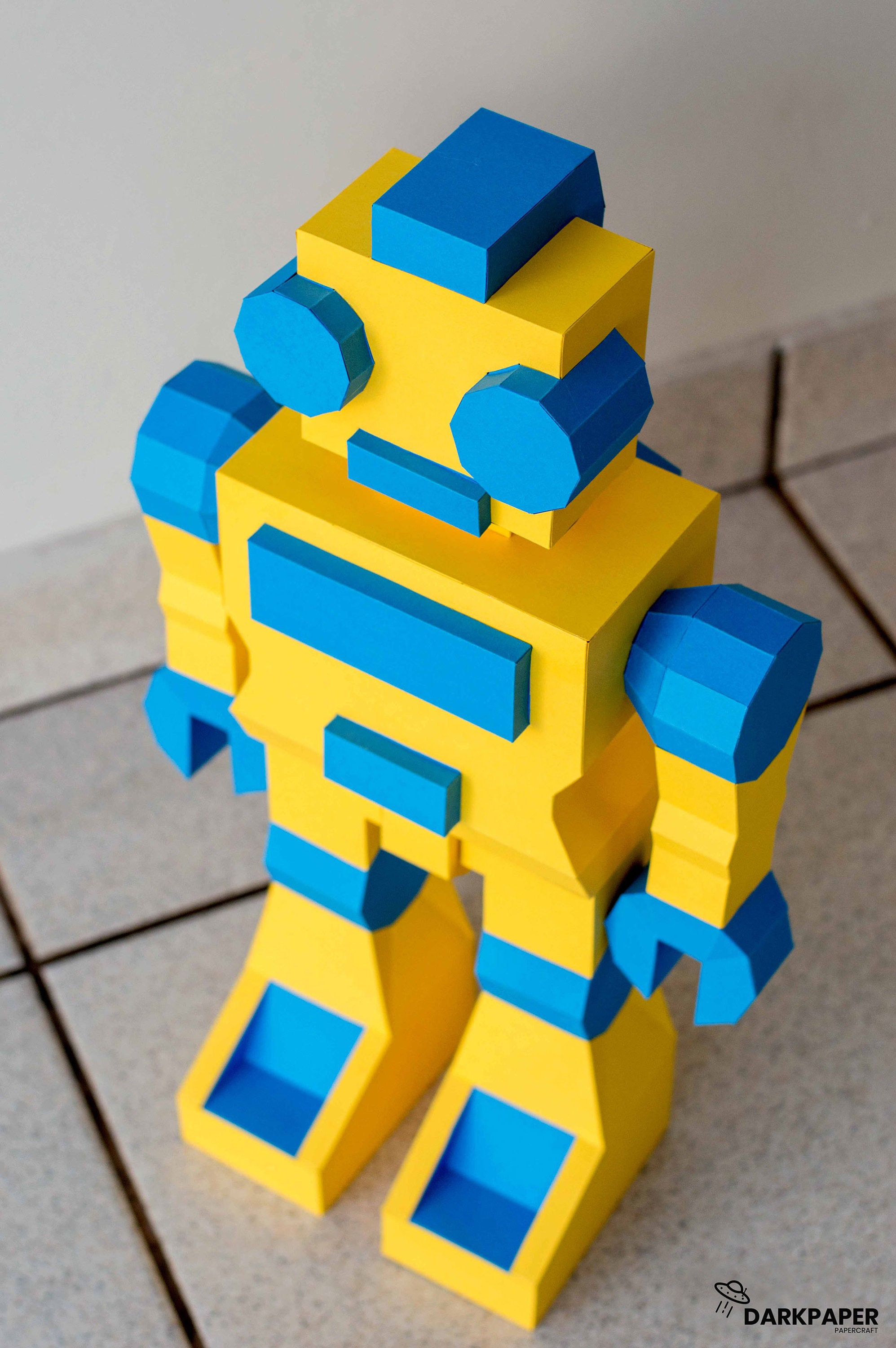 Vintage Robot Papercraft Template DIY Papercraft Low Poly - Etsy España