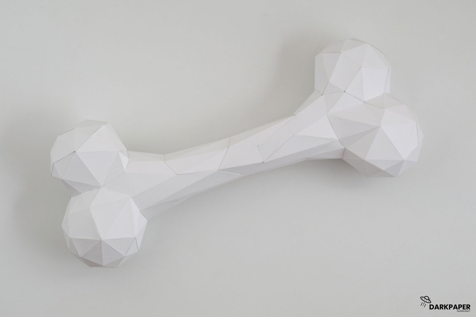Bone Papercraft Template DIY Papercraft Bone Low Poly DIY - Etsy