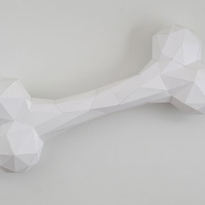 Bone Papercraft Template, DIY Papercraft Bone, Low Poly, DIY Home Decor ...