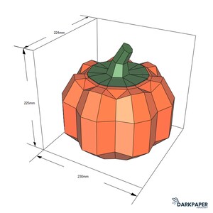 Papercraft Pumpkin, Autumn Decor, Helloween, Papercraft Templates ...