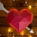 Papercraft Heart With Arrow Papercraft Heart Papercraft - Etsy