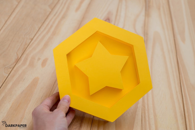 Game Coin Template Star Game Coin Papercraft Low Poly - Etsy