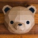Papercraft Bear Head Cartoon Bear Head Template Bear Head - Etsy