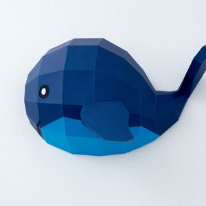 Papercraft Whale, Whale Wall Decor, Origami Whale, Papercraft for Kids ...