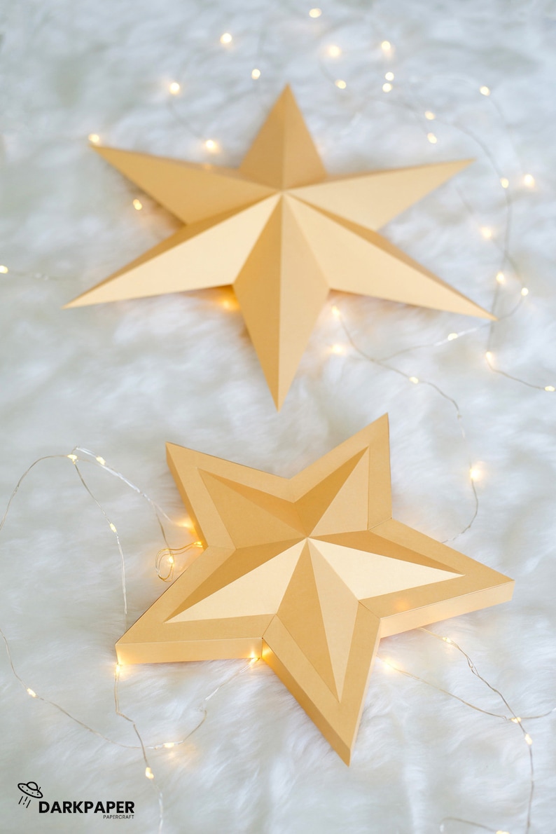 Papercraft Star Pack Star Template Pack Papercraft - Etsy