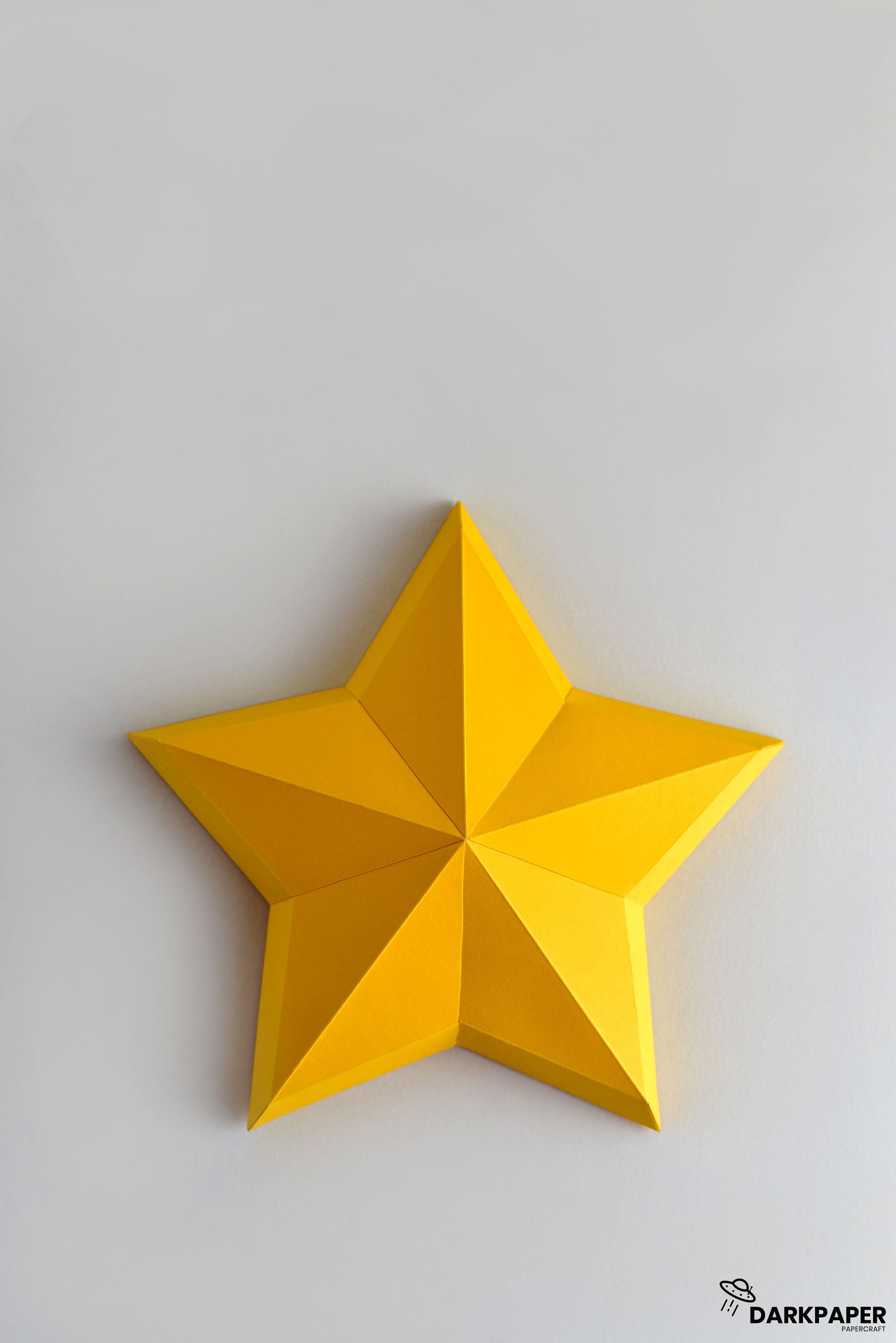 Star Template, Star Papercraft, Low Poly, DIY Star, Printable Template ...