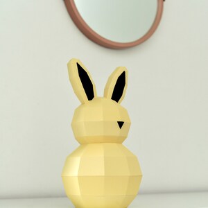 Rabbit Gift Box, Bunny, Low Poly Banny, Bunny Gift Box, Papercraft 3D ...