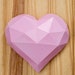 Heart Wall Decor, Papercraft Heart, Low Poly Heart, DIY Valentine's Day ...