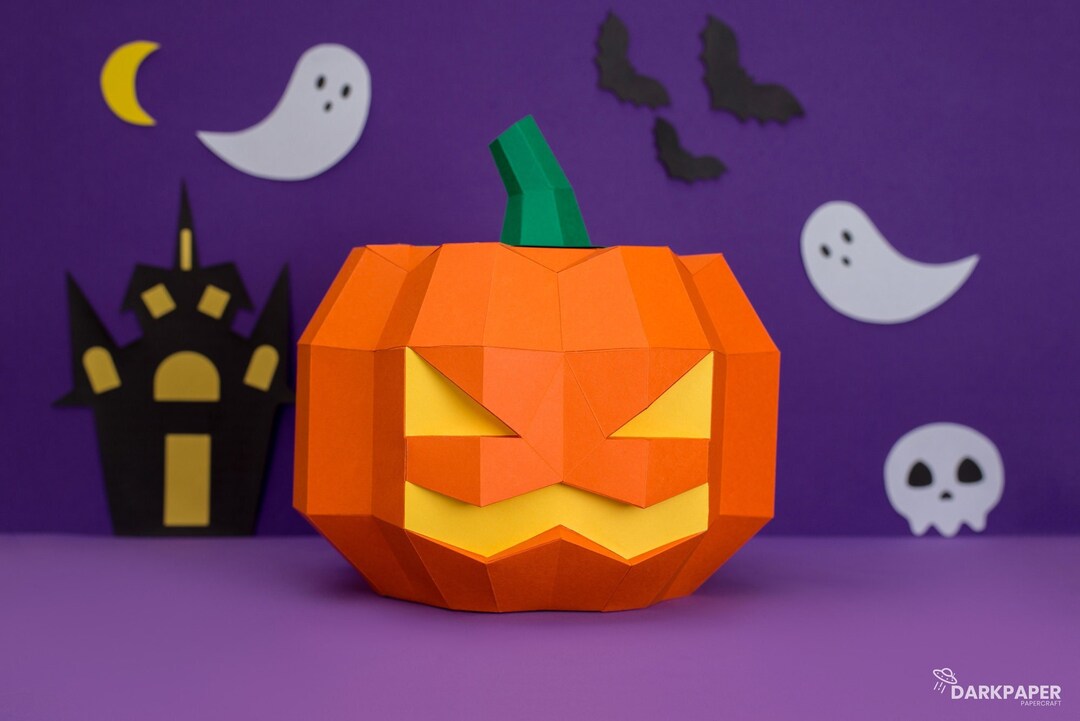 Papercraft Pumpkin, Pumpkin Box, Helloween Decor, Helloween, Papercraft ...