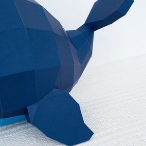 Papercraft Whale, Whale Wall Decor, Origami Whale, Papercraft for Kids ...