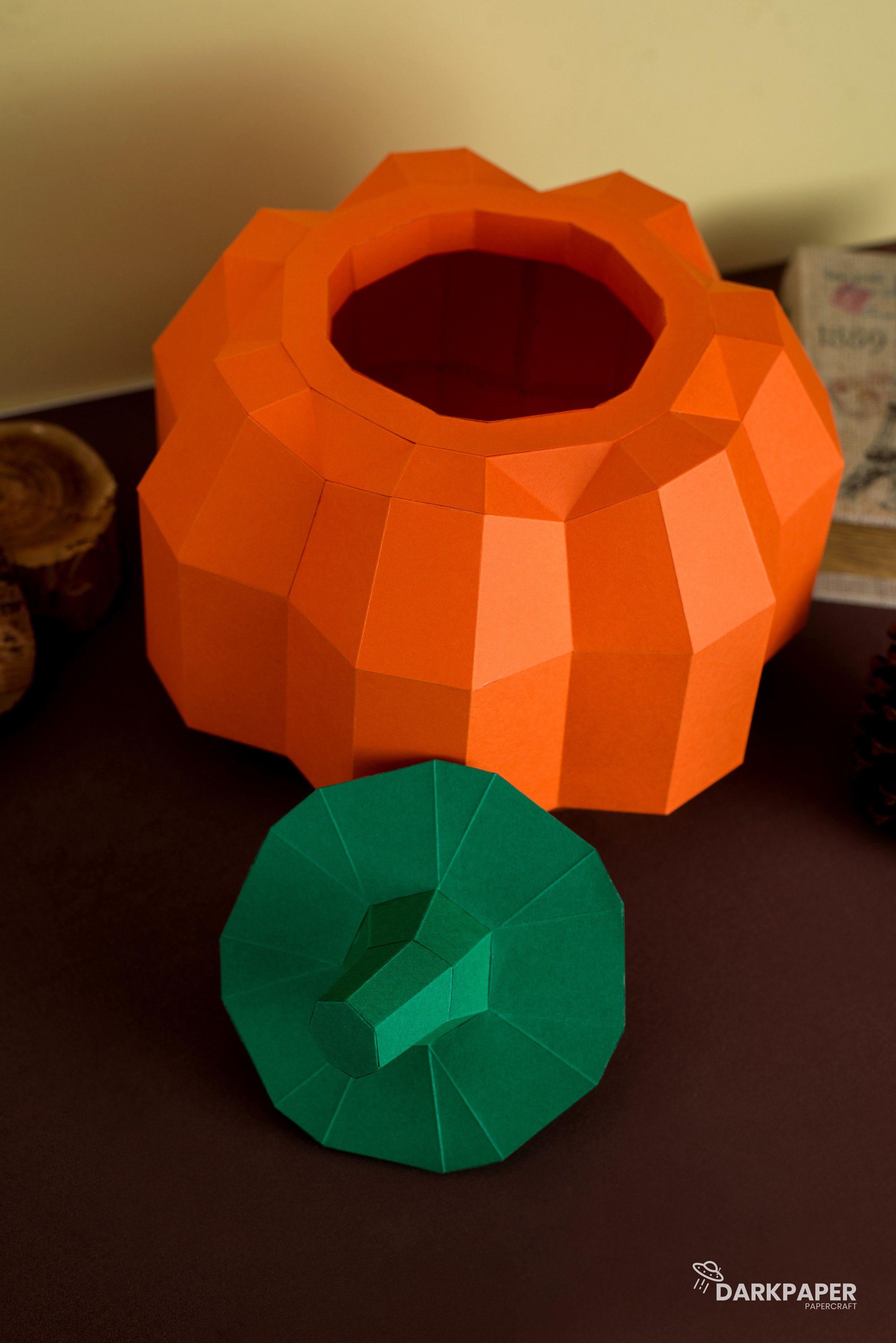 Papercraft Pumpkin, Autumn Decor, Helloween, Papercraft Templates ...