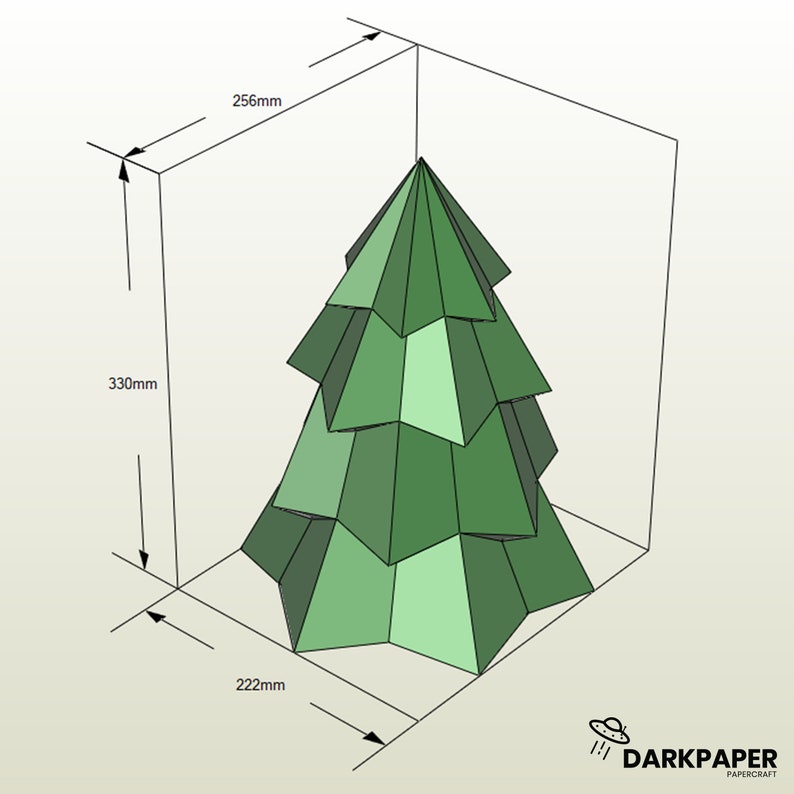 Papercraft Christmas Tree 3d Papercraft Tree Papercraft - Etsy Canada