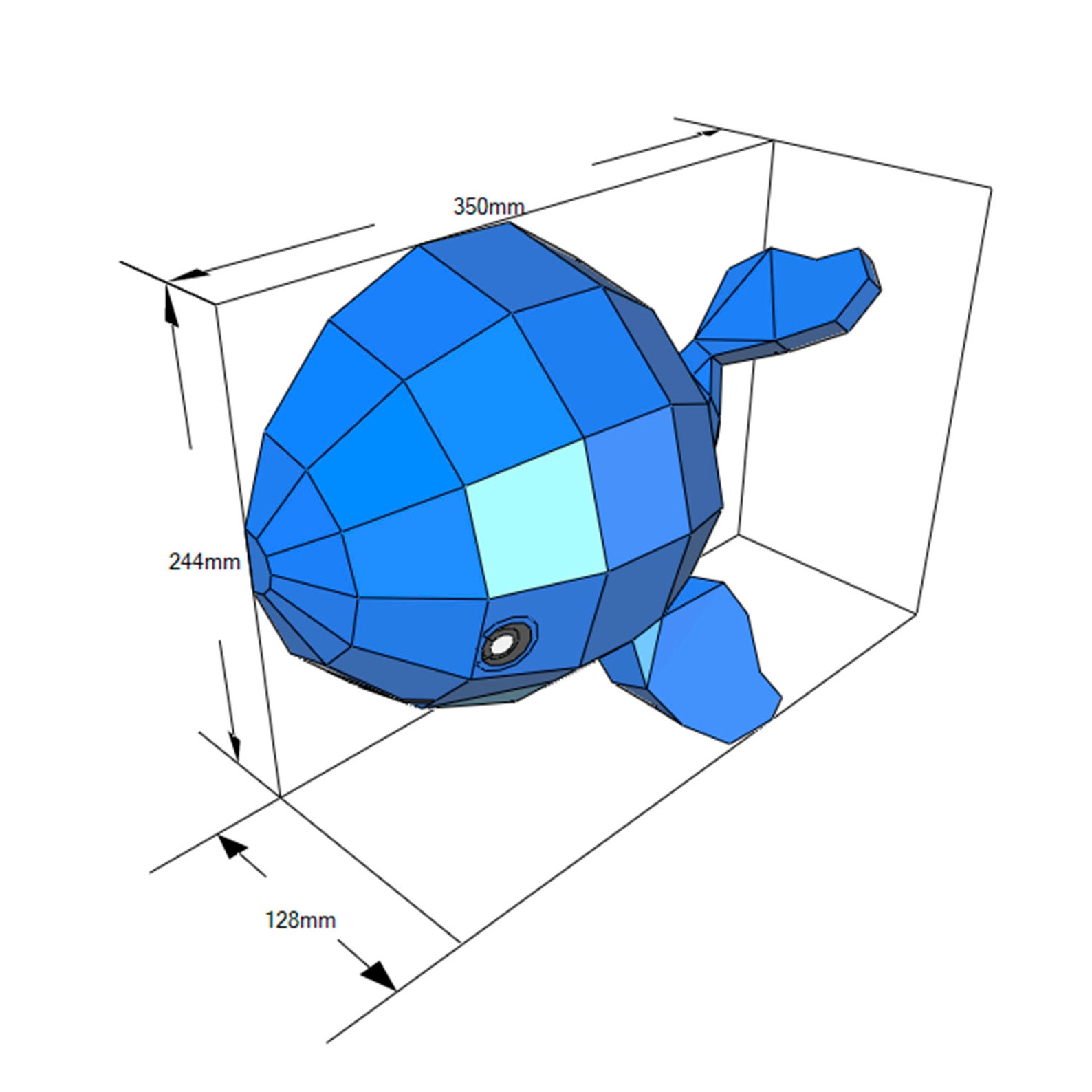 Papercraft Whale Whale Wall Decor Origami Whale Papercraft | Etsy