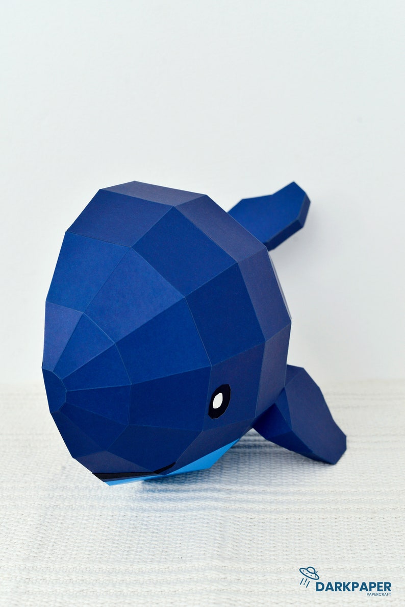 Papercraft Whale Whale Wall Decor Origami Whale Papercraft - Etsy