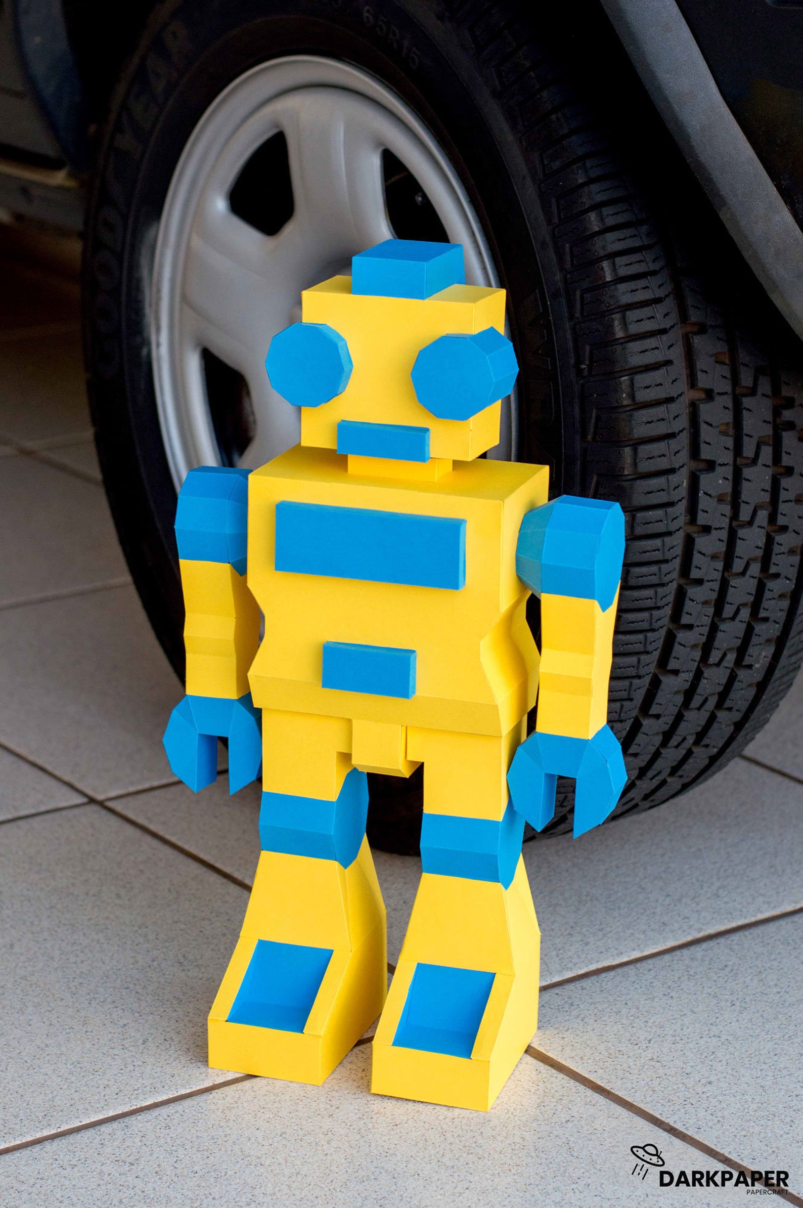 Vintage Robot Papercraft Template, DIY Papercraft, Low Poly, DIY Robot ...