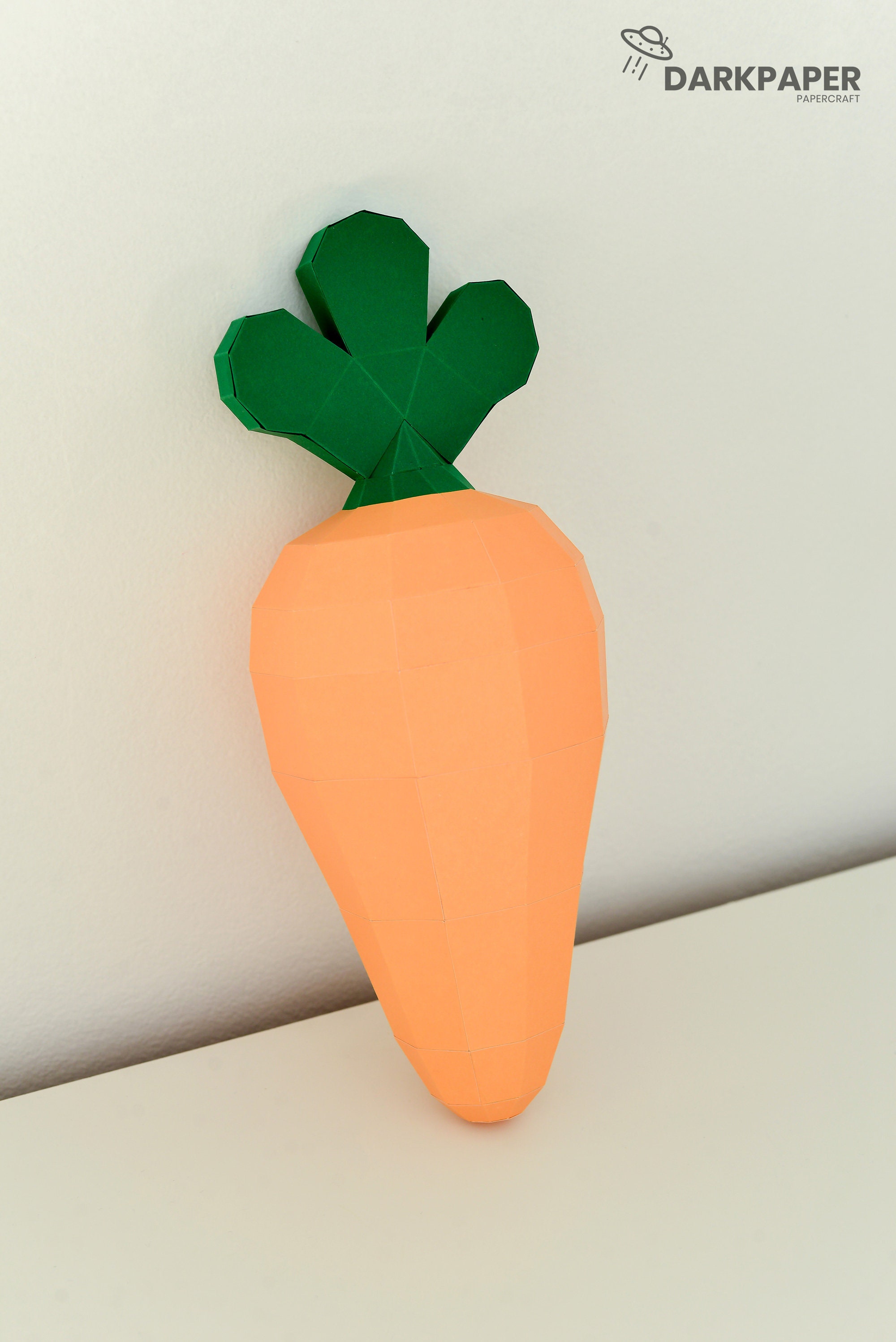 Carrot Bunny Low Poly Carrot Easter Papercraft Papercraft - Etsy
