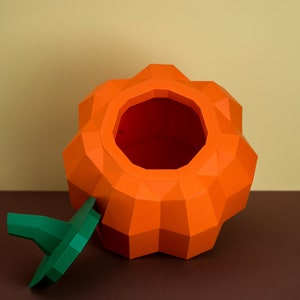Papercraft Pumpkin, Autumn Decor, Helloween, Papercraft Templates ...