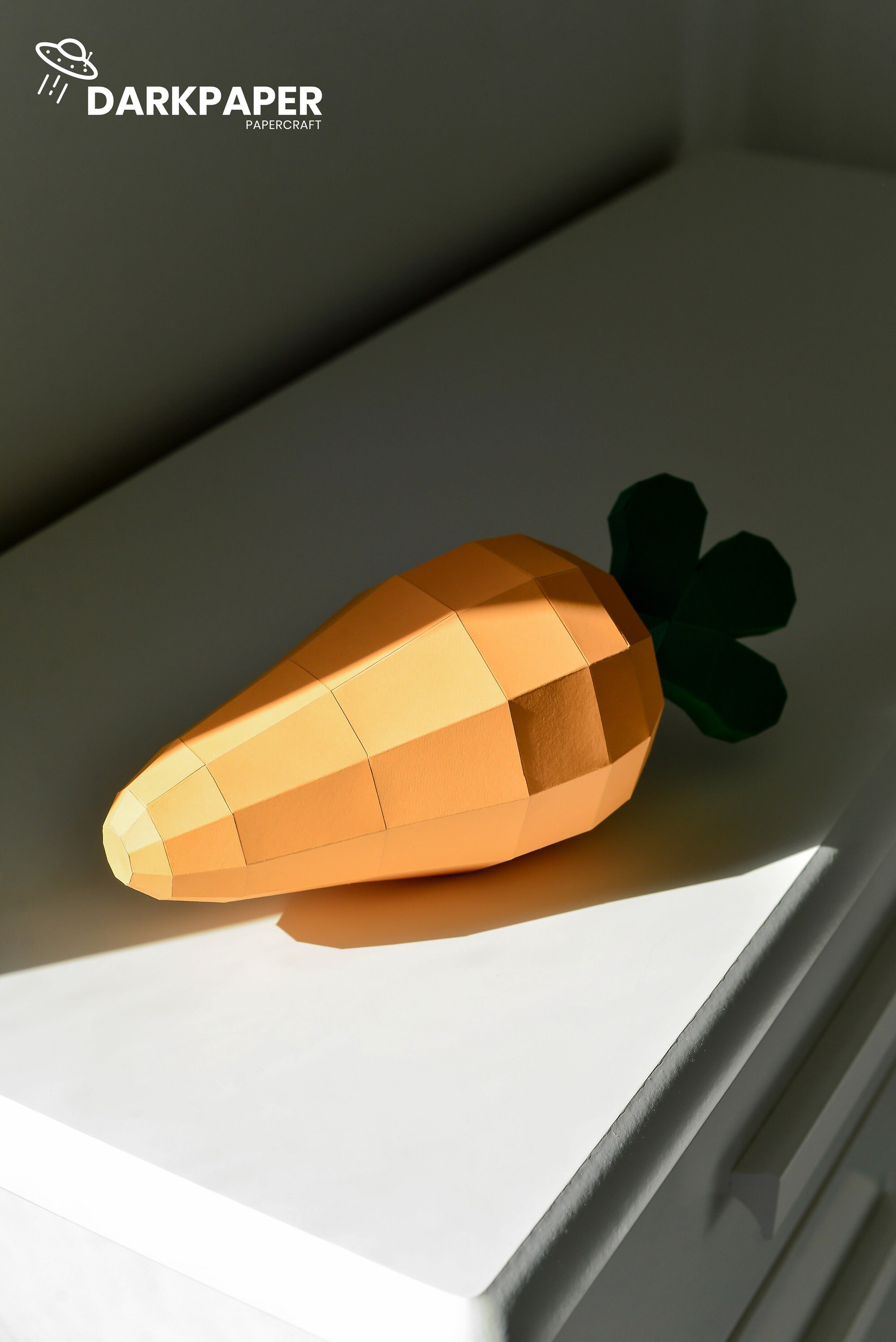 Carrot Bunny Low Poly Carrot Easter Papercraft Papercraft - Etsy