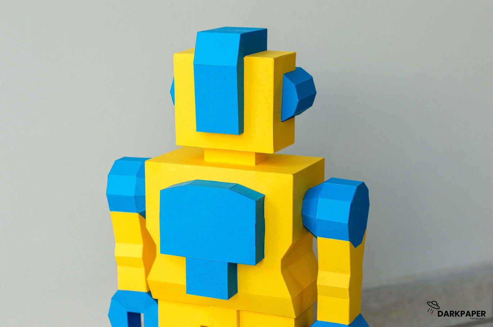 Vintage Robot Papercraft Template, DIY Papercraft, Low Poly, DIY Robot ...