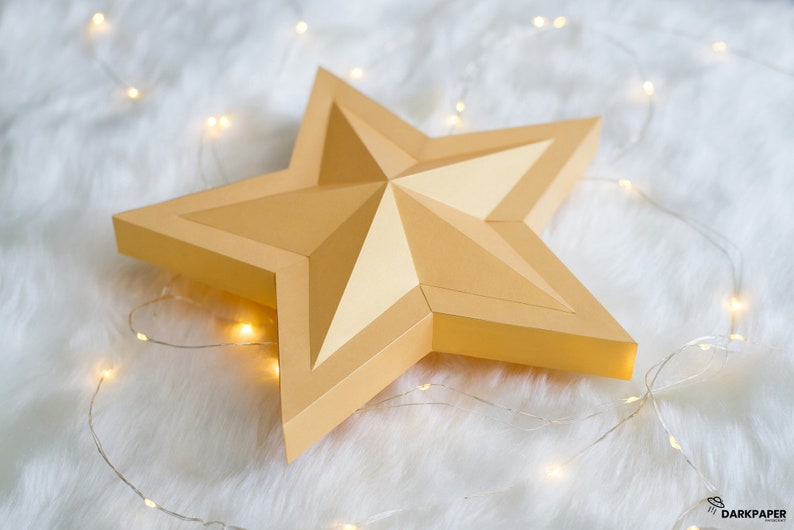 Star Template Star Papercraft Papercraft Christmas | Etsy