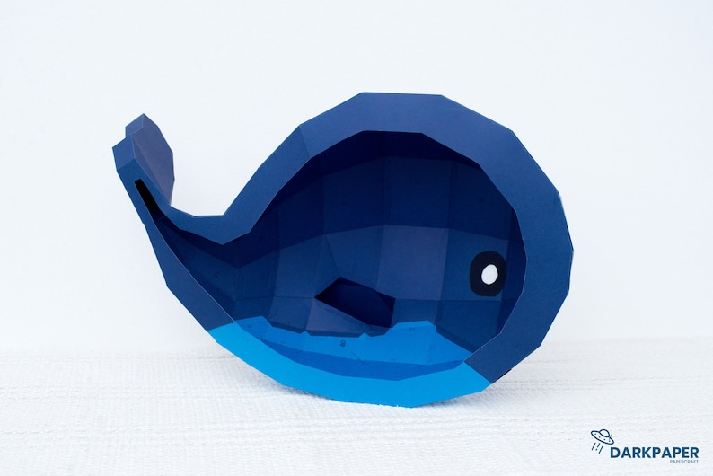 Papercraft Whale, Whale Wall Decor, Origami Whale, Papercraft for Kids ...