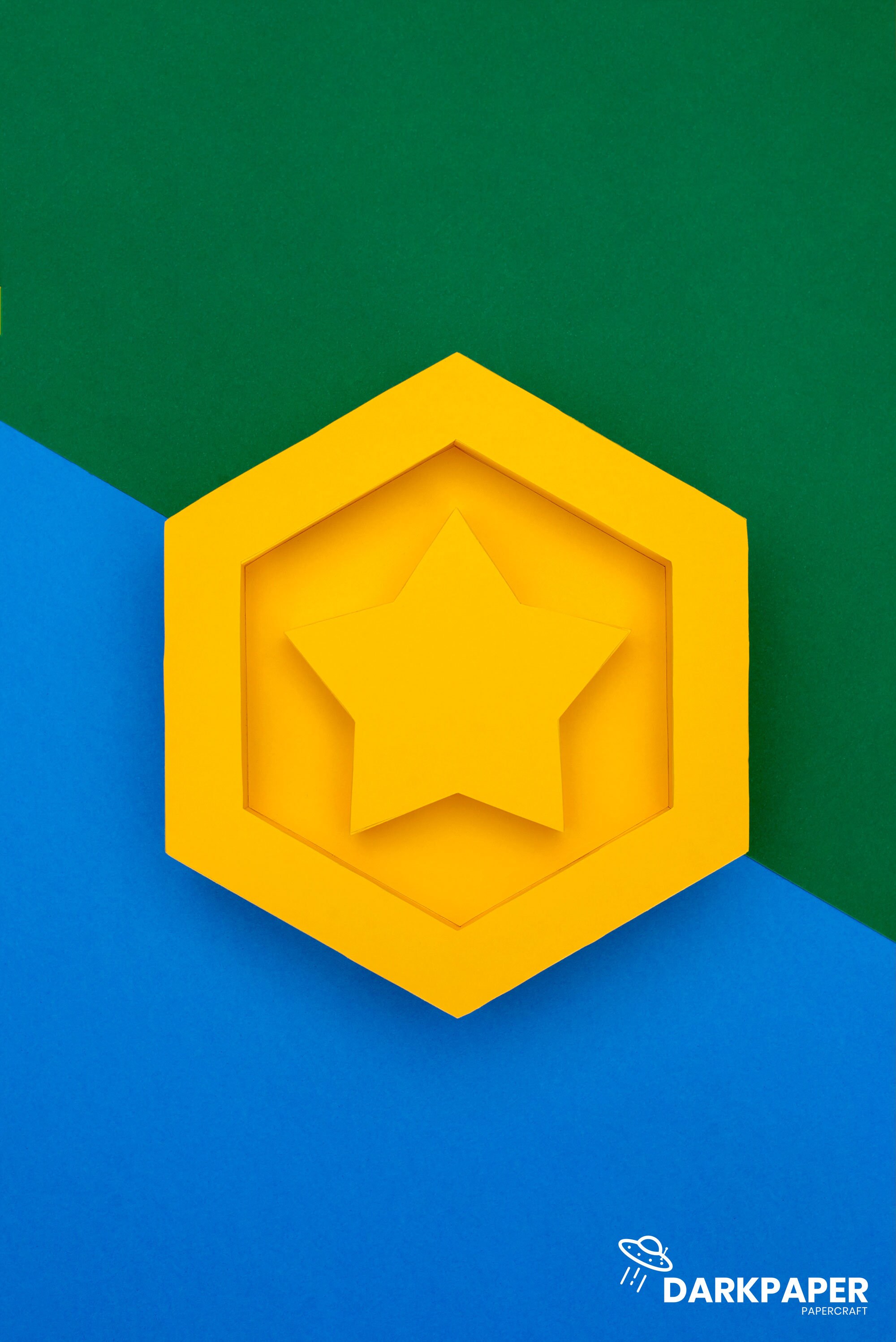 Game Coin Template Star Game Coin Papercraft Low Poly - Etsy