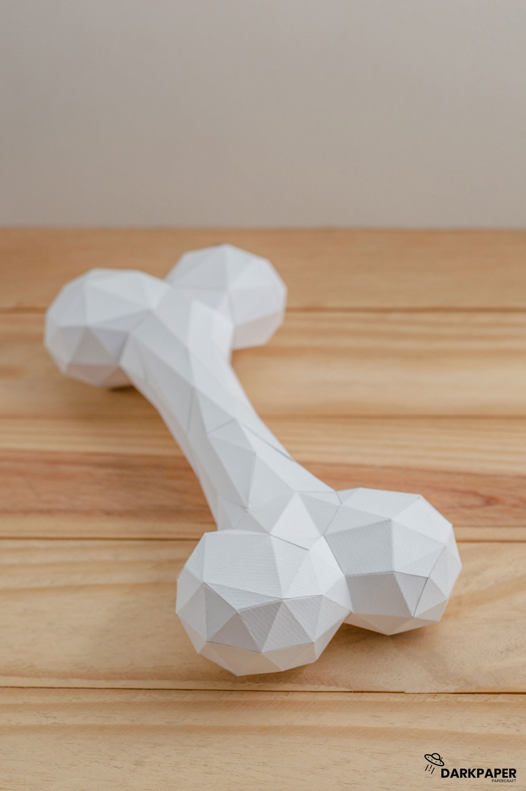 Bone Papercraft Template DIY Papercraft Bone Low Poly DIY - Etsy Canada
